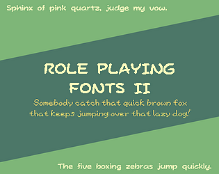 Role Playing Fonts II - Sysl's Studio