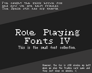 Role Playing Fonts IV - Sysl's Studio